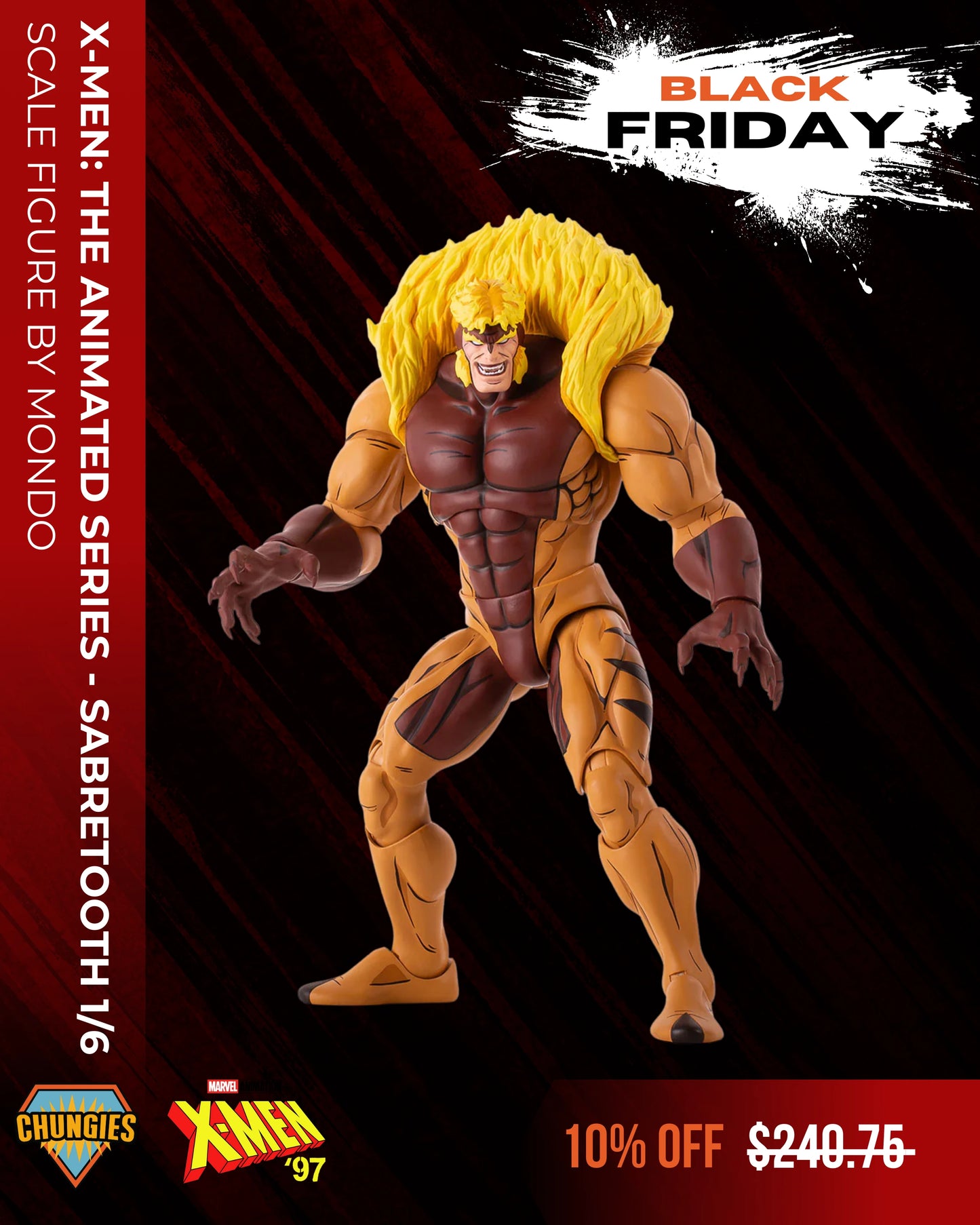 X-Men: The Animated Series – Sabretooth 1/6 Scale Action Figure | Mond ...